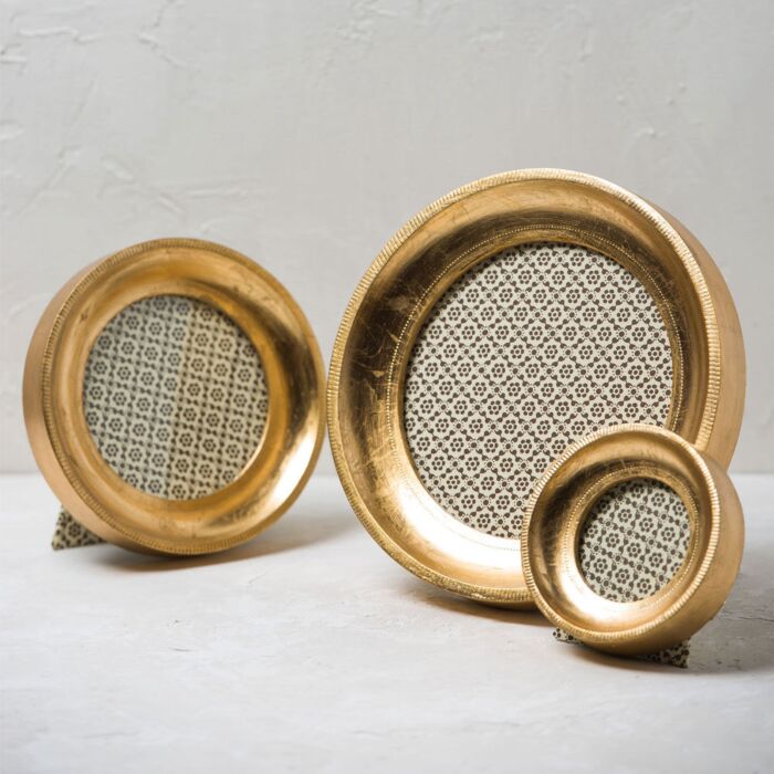 round frame gold