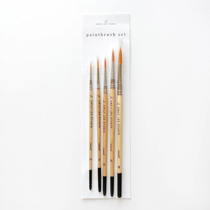 Emily Lex Watercolor Paintbrush Set/5