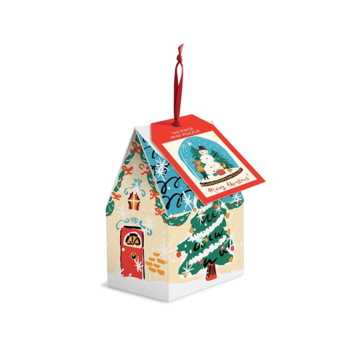 Holiday Puzzle Ornament Snow Globe 130-Piece