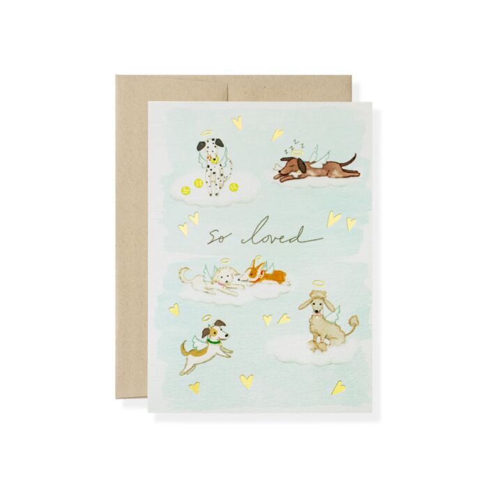 Karen Adams Dog Heaven Greeting Card