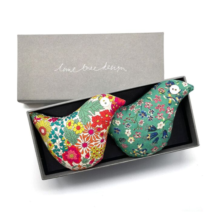 Liberty Lavender Birds Gift Box/2 Chicken Licken