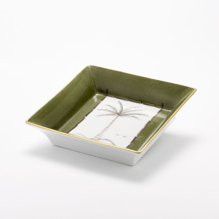 Marie Daage Square Dish Colonies Cartouche