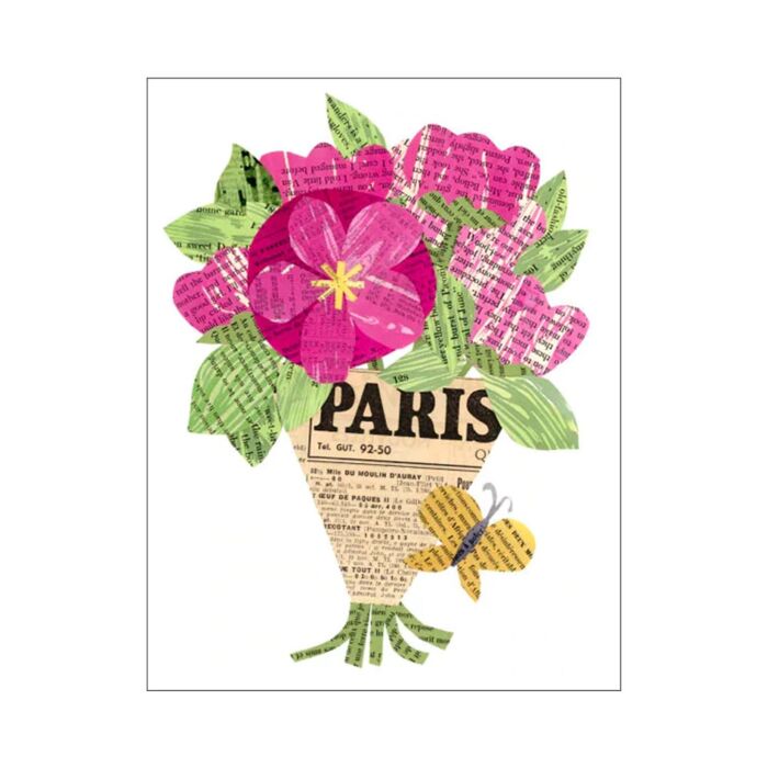 Paste Stationery Paris Peonies Card
