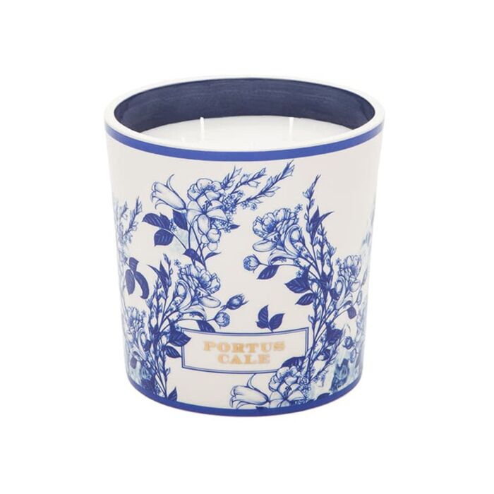 Portus Cale Gold & Blue 4-Wick Candle