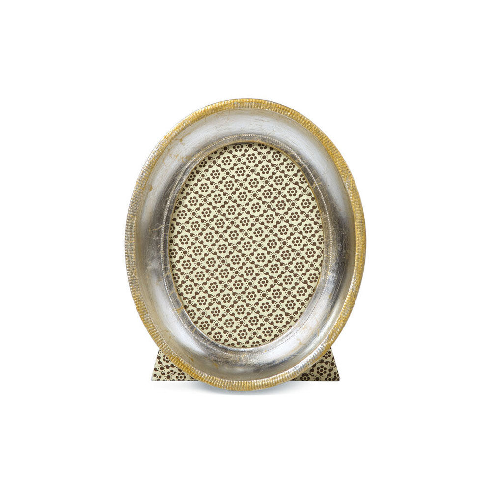 silver plated oval frame