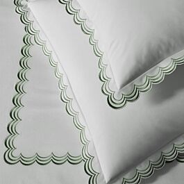 Matouk Stella Green Bed Collection
